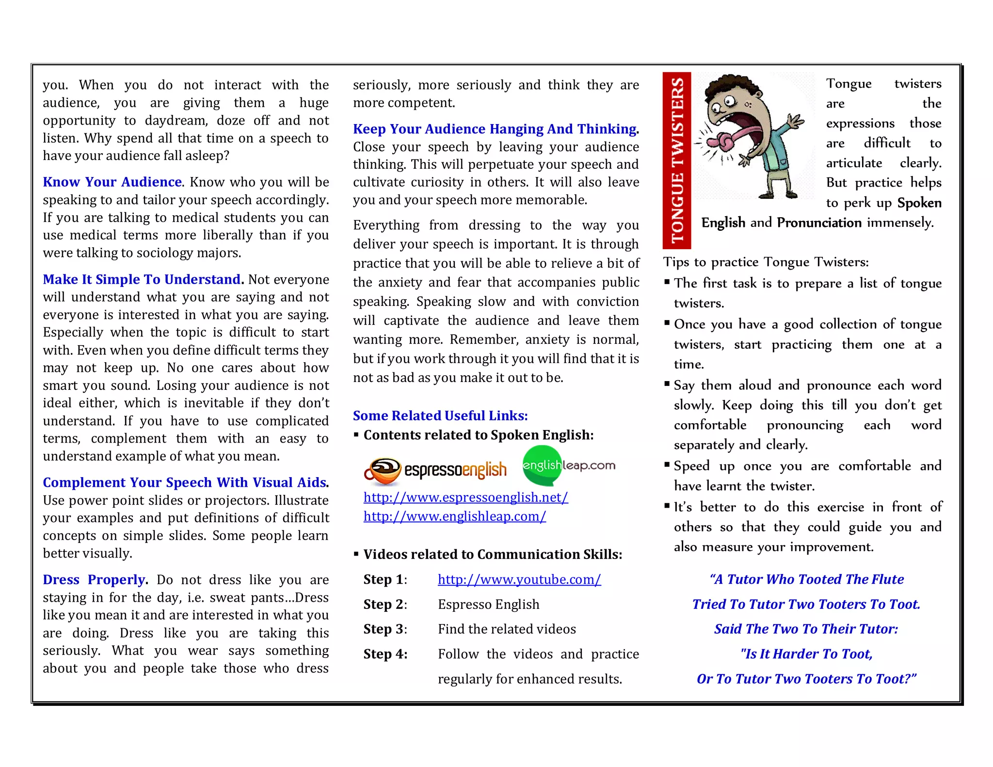 Communication Handout | PDF