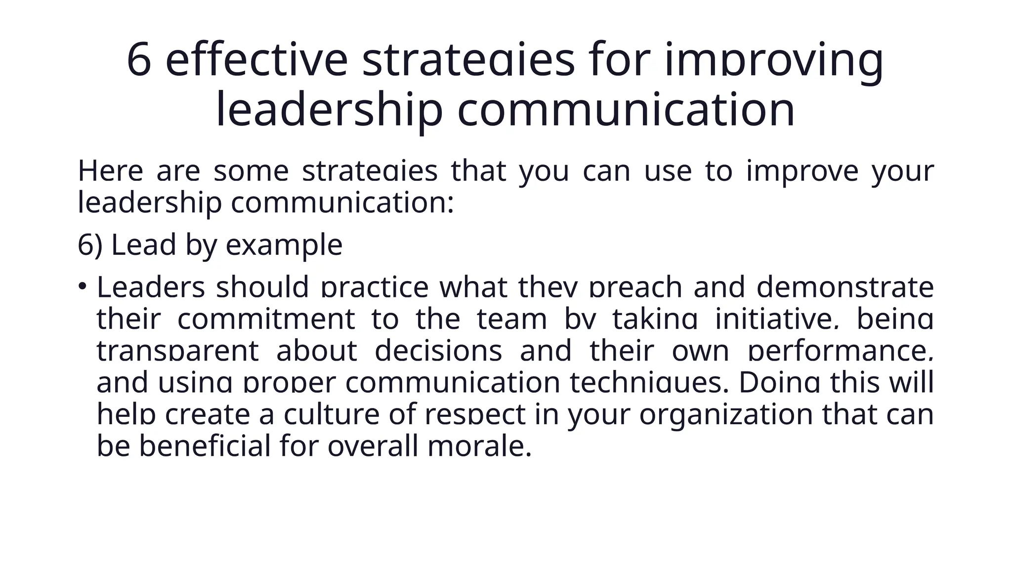 communication leadership.pptx pour un leadership efficace | PPT