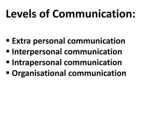 Communication level | PPTX