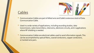 Communication line, communication devices and home network | PPTX