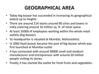 Presentation on big bazaar | PPTX
