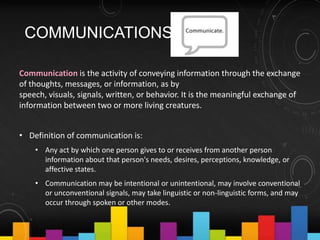 Principle of Management - Communication Management & Interpersonal ...