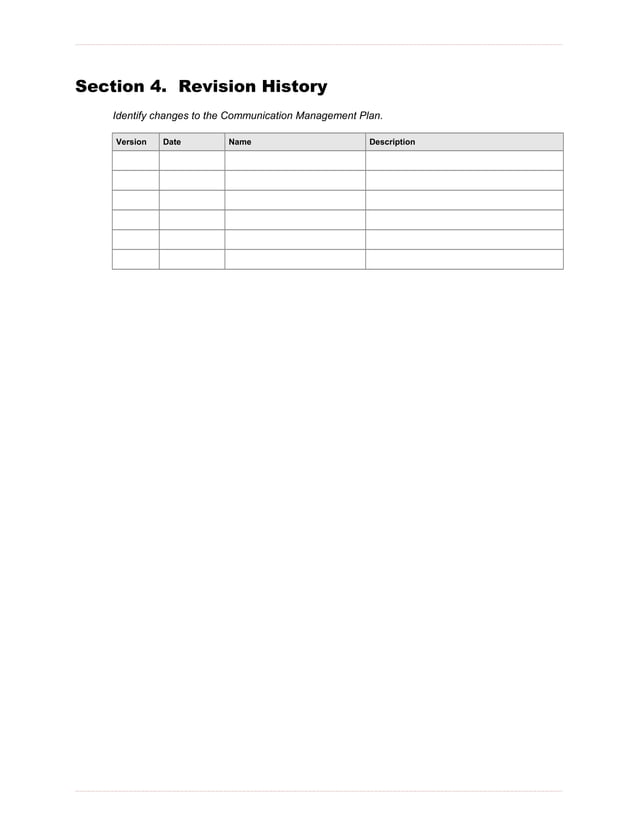 Communication management plan template | PDF