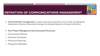 Communication Management by Avinash Khirwar | PPT