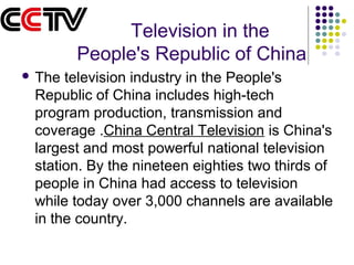 Communication media television | PPT