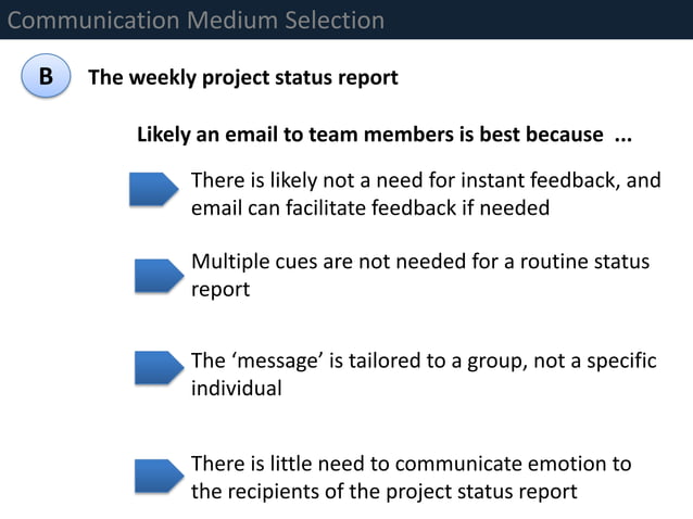 Communication Medium Selection Pptx