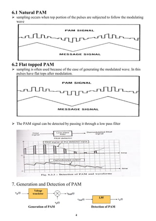 Pluse Amplitude modulation (PAM) | PDF