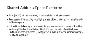 Communication model of parallel platforms | PPTX