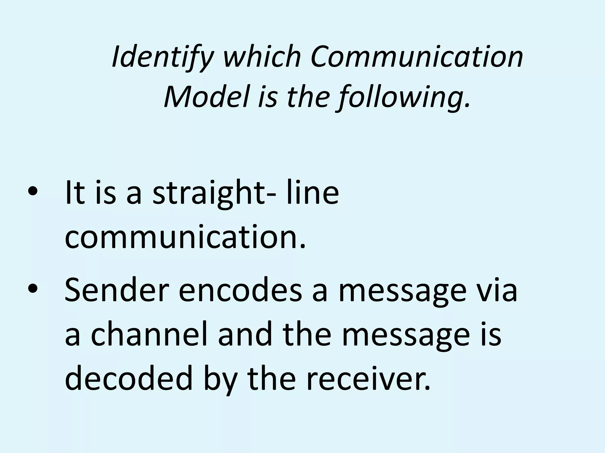 Communication model | PPTX