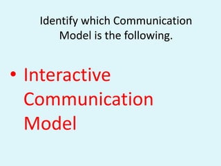 Communication model | PPTX