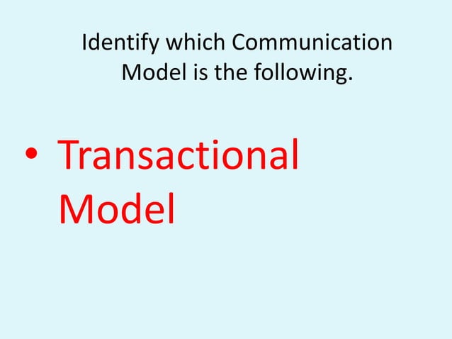 Communication model | PPTX