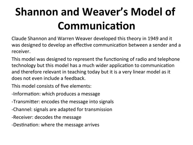Communication Theory | PPT