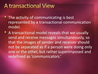 Communication models | PPTX