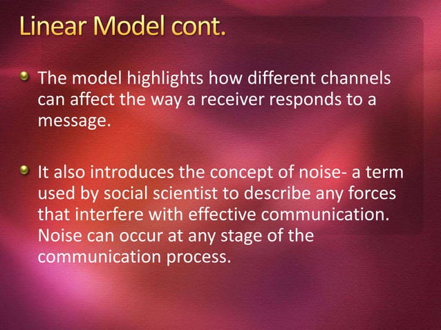 Communication models | PPT