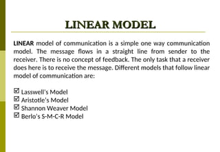 Business Communication Models for effective ness | PPT