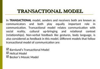 Business Communication Models for effective ness | PPT