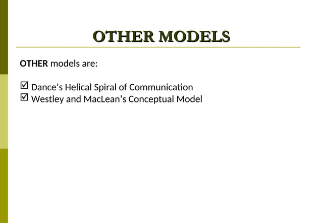 Business Communication Models for effective ness | PPT