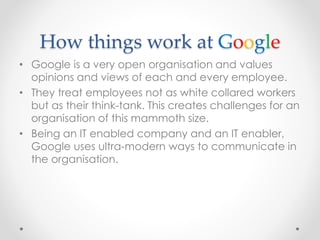 Communication networks at google | PPTX