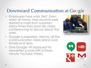 Communication networks at google | PPTX