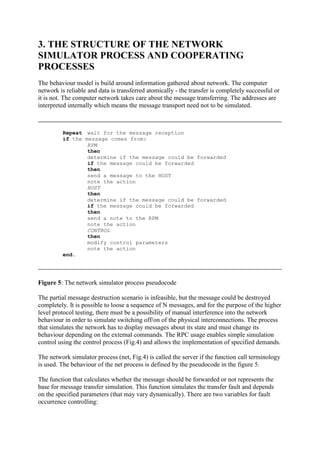 Communication network simulation on the unix system trough use of the remote procedure calls iti ...