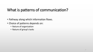 Communication networks in an organization | PPTX