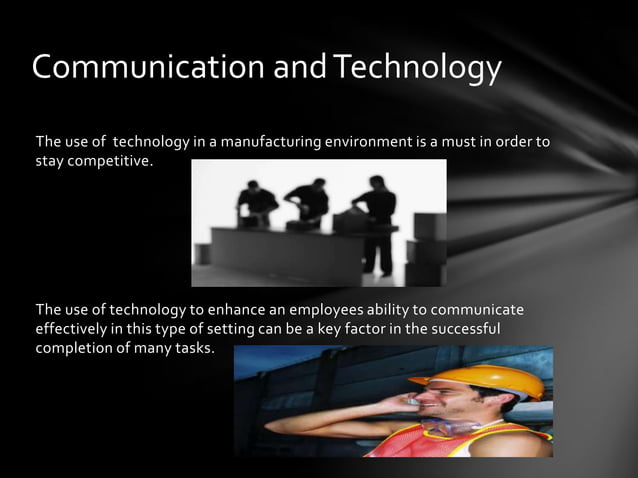 Communication Networks in Manufacturing p.p. | PPTX