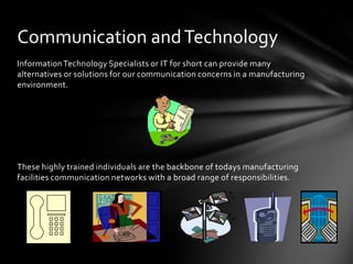 Communication Networks in Manufacturing p.p. | PPTX