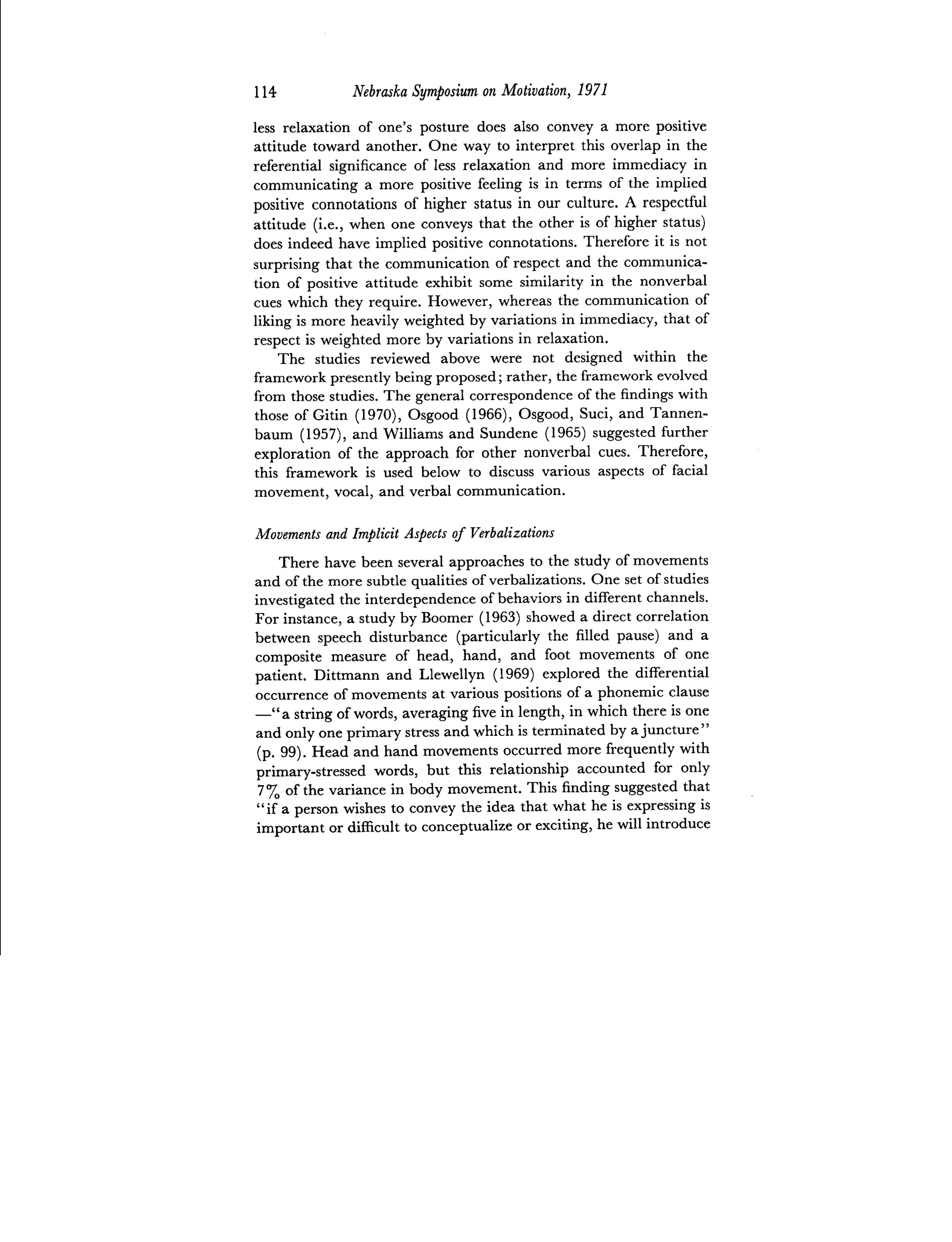 Mehrabian Communication - Nonverbal Communication a. mehrabian paper | PDF