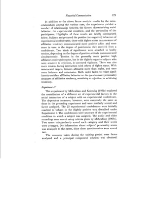 Mehrabian Communication - Nonverbal Communication a. mehrabian paper | PDF