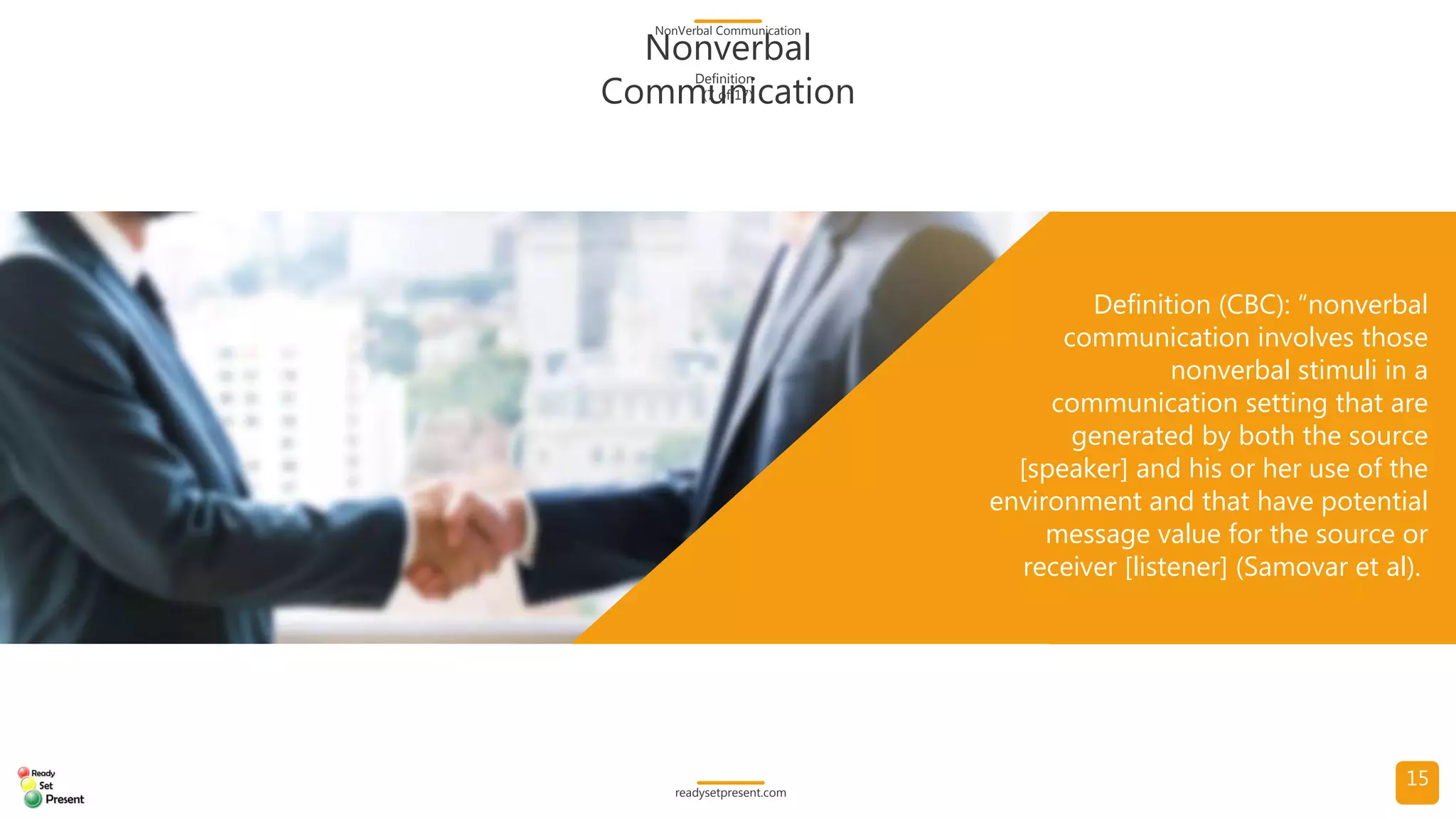 Non-Verbal Communication (Comprehensive) PowerPoint Presentation 175 ...