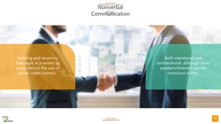 Non-Verbal Communication (Comprehensive) PowerPoint Presentation 175 ...