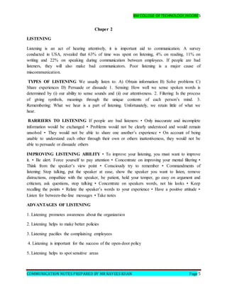 Communication notes for all branchs by Rayees Ahmad Ganaie(Assist prof ...