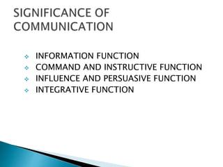Communication ob | PPTX