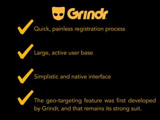 Communication of Grindr- Marketing strategy of a dating app | PDF ...