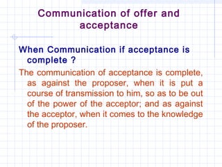 Communication of offer_and_acceptance | PPT