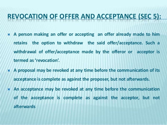 ️ What Is Revocation Of An Offer Revocation Legal Definition Of Revocation 2019 02 24