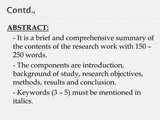 Communication of research findings | PDF