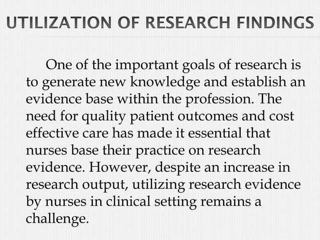 Communication of research findings | PDF | Education
