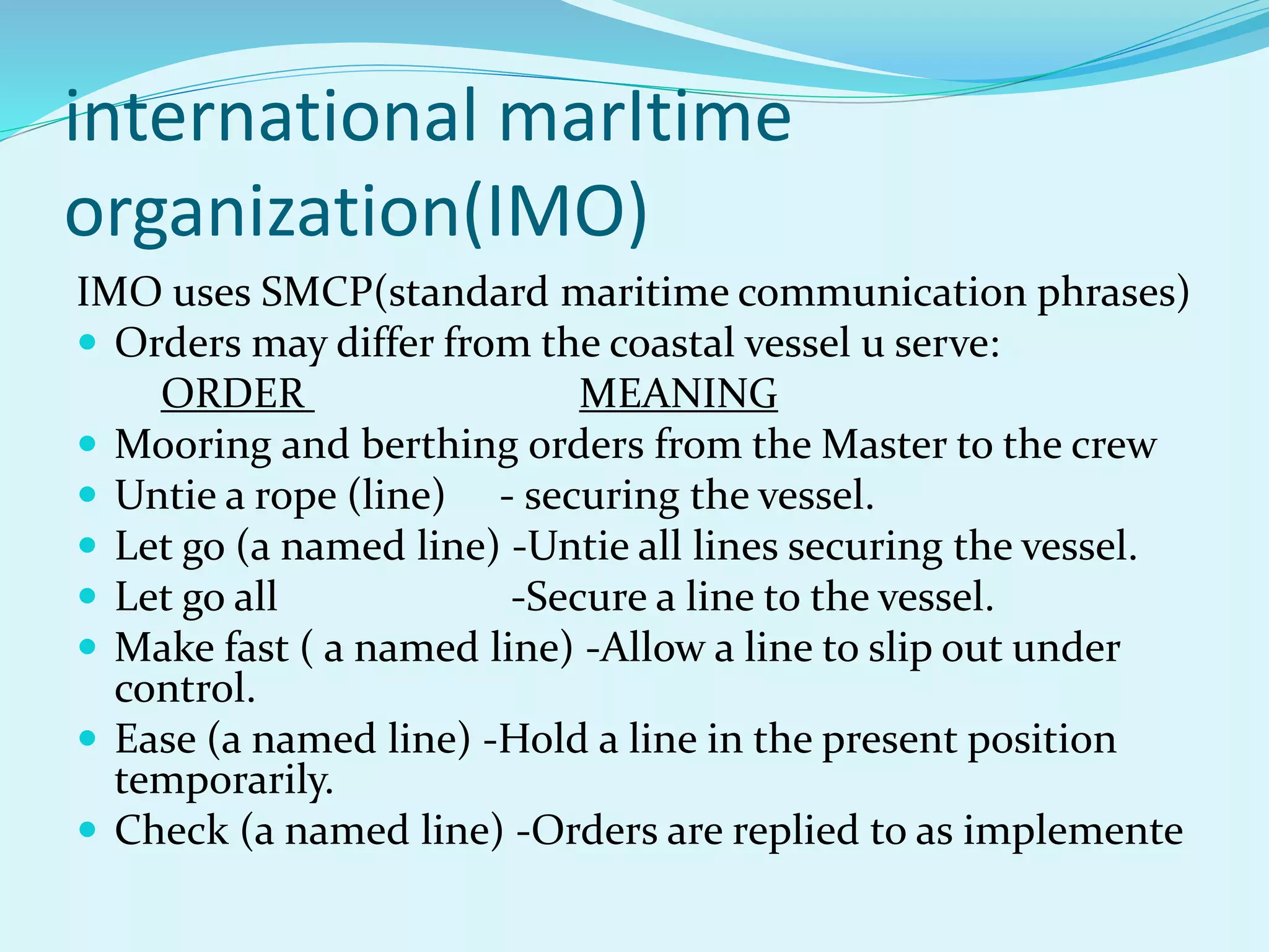 Communication on boardship | PPTX