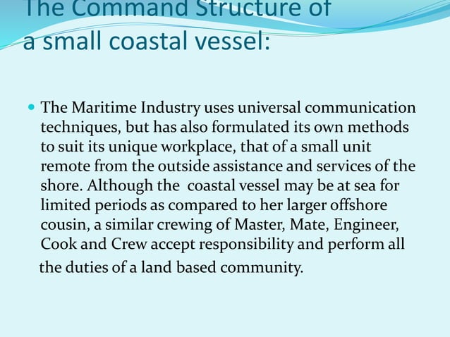 Communication on boardship | PPTX