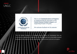 Communication on progress 2020 | PDF | Business | Business and Finance