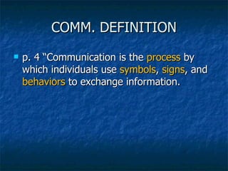 Communication Overview | PPT