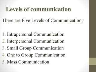 Communication overview | PPTX
