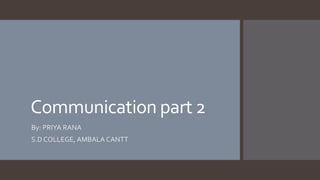 Communication part2 | PPTX