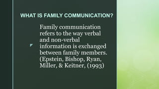 COMMUNICATION PATTERNS WITHIN THE FAMILIES | PDF