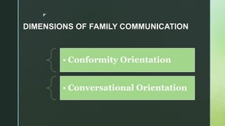 COMMUNICATION PATTERNS WITHIN THE FAMILIES | PDF
