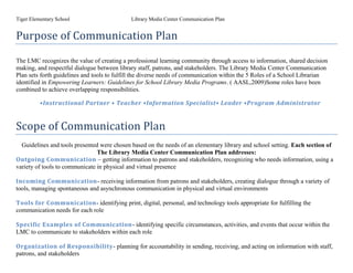 Communication plan | DOCX