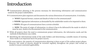 Communication planning | PPTX