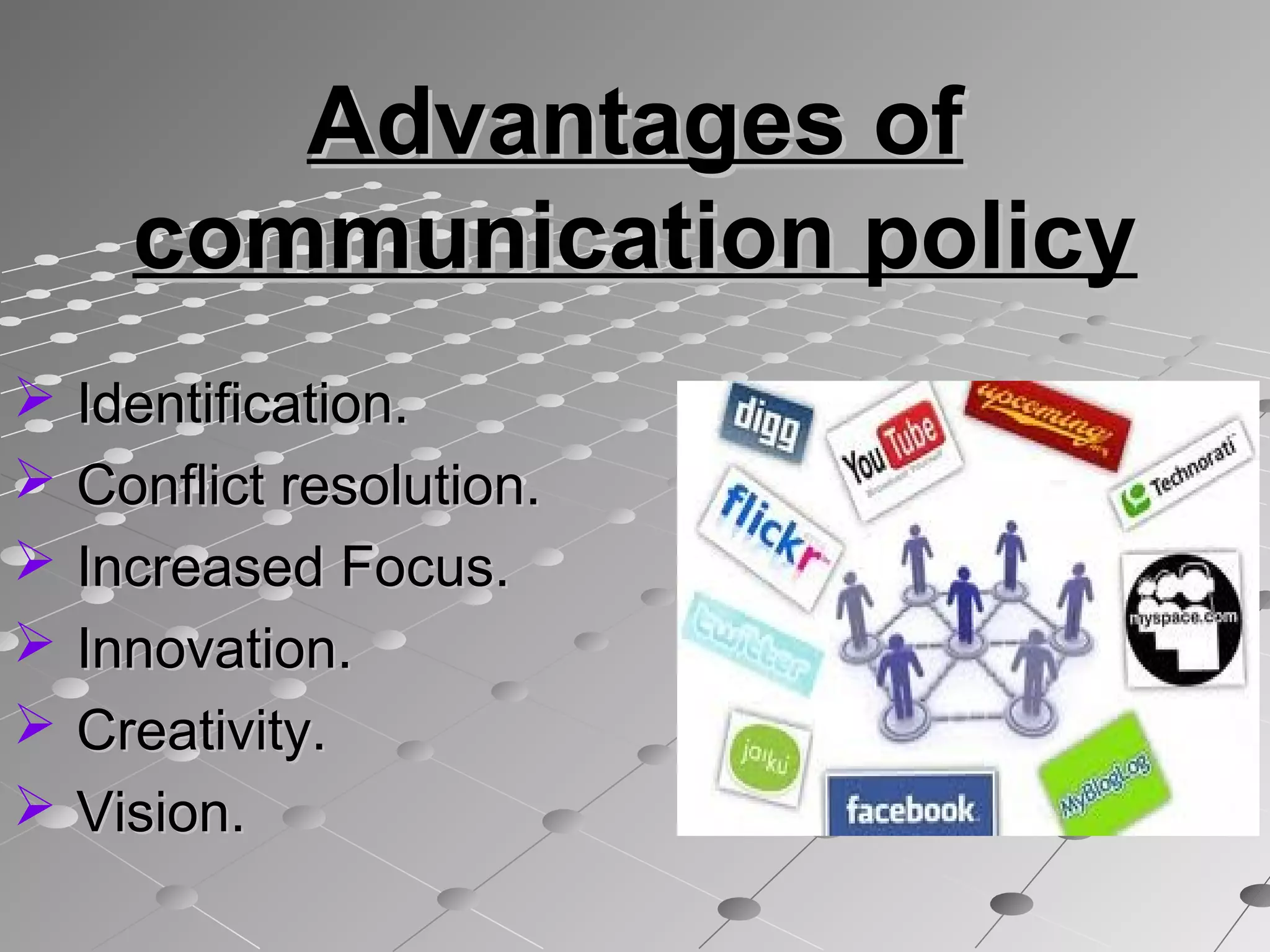 Communication policy and ethical dimension | PPT