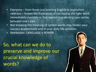 The Power of Words | PPTX